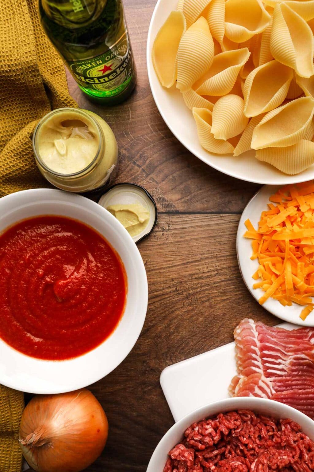 Bacon, Beef, and Beer Stuffed Shells Recipe - Dinner, then Dessert
