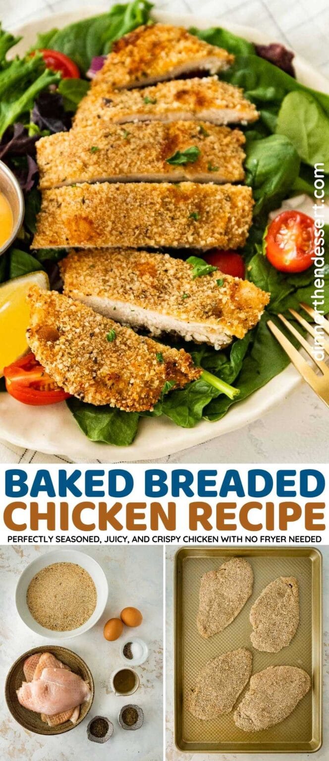 Baked Breaded Chicken Recipe - Dinner, then Dessert