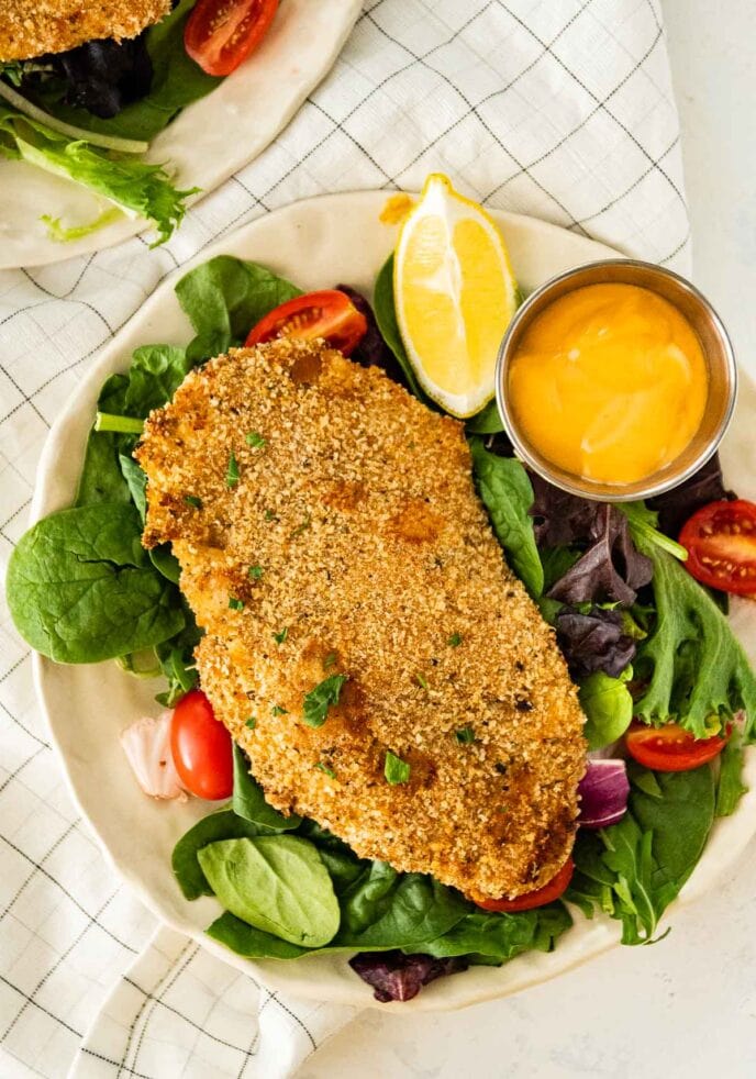 Baked Breaded Chicken Recipe - Dinner, then Dessert