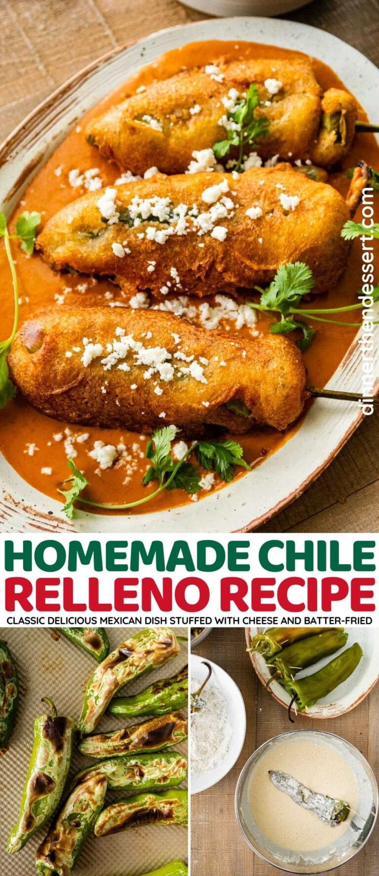 Classic Easy Chile Relleno Recipe - Dinner, then Dessert