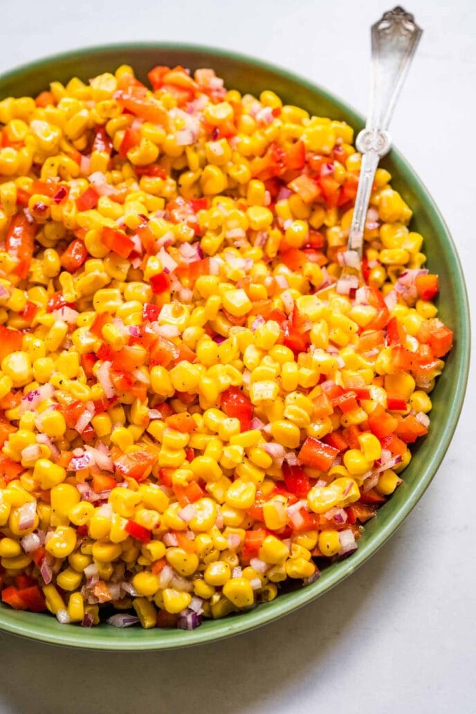 Easy Corn Salad Recipe - Dinner, then Dessert