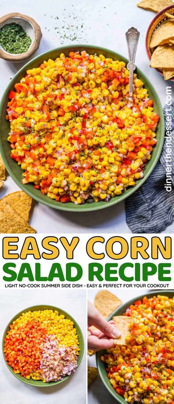 Easy Corn Salad Recipe - Dinner, then Dessert