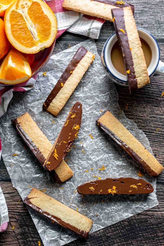 Dark Chocolate Orange Biscotti Recipe - Dinner, then Dessert
