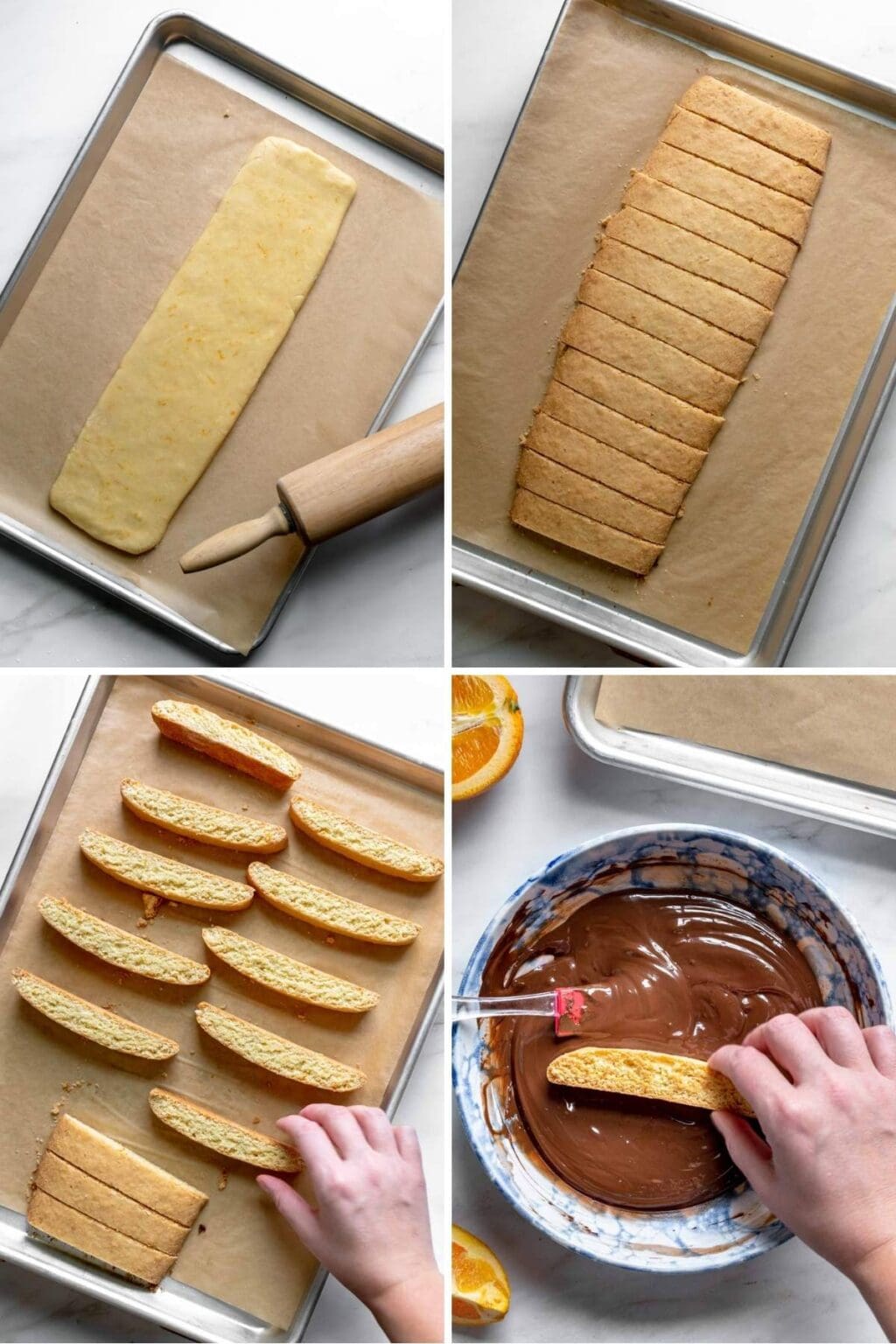 Dark Chocolate Orange Biscotti Recipe - Dinner, then Dessert