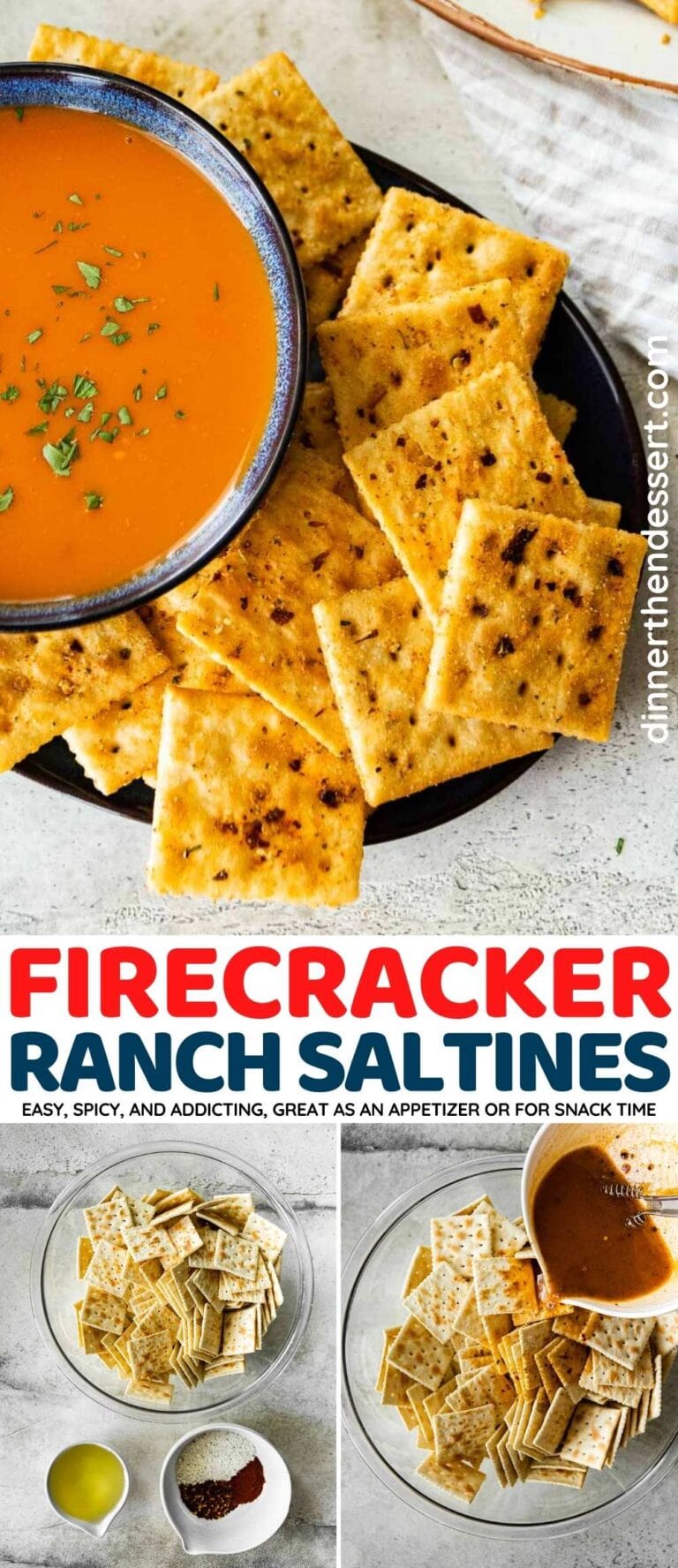 Firecracker Ranch Saltines Recipe - Dinner, then Dessert