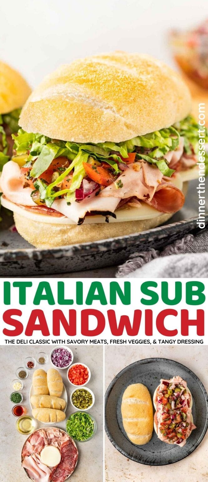 Italian Sub Sandwich Recipe - Dinner, then Dessert