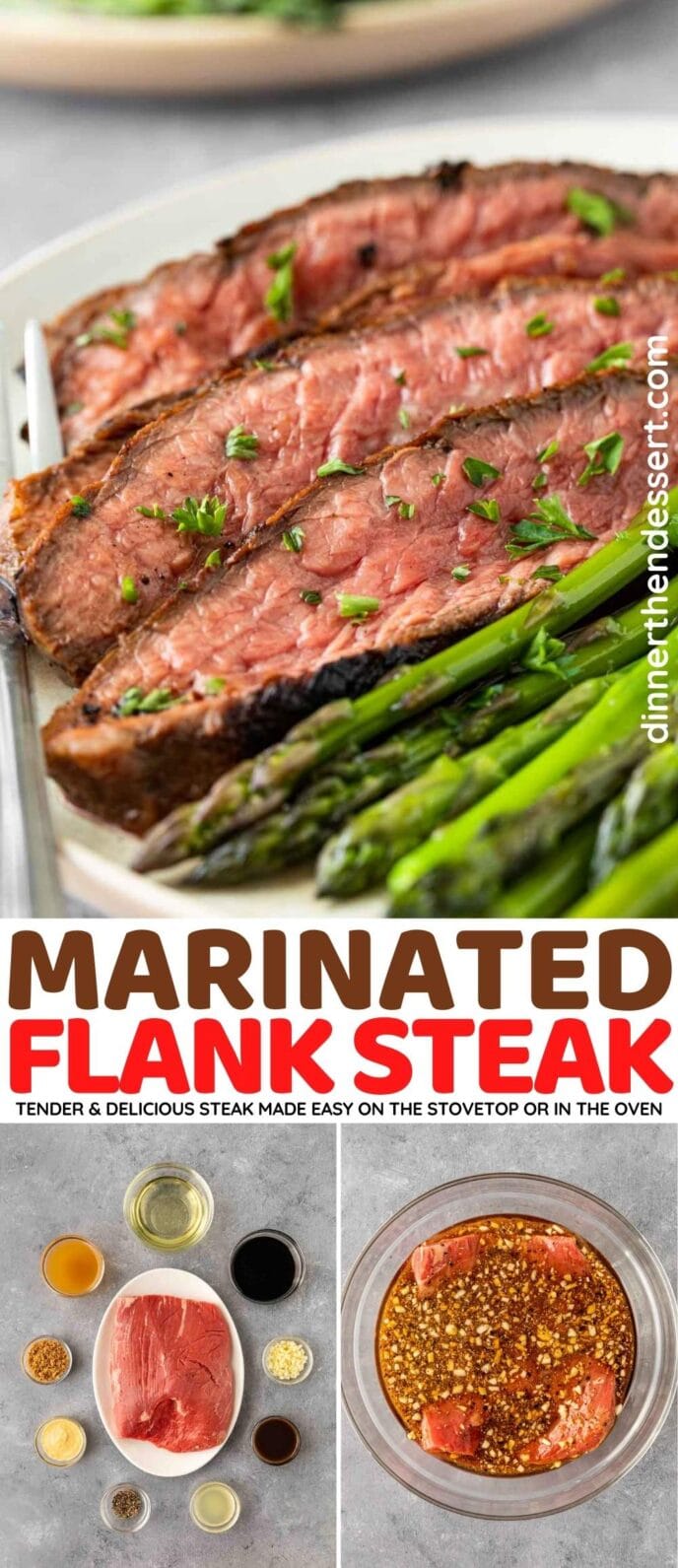 Marinated Flank Steak (Stove or Oven) Recipe - Dinner, then Dessert