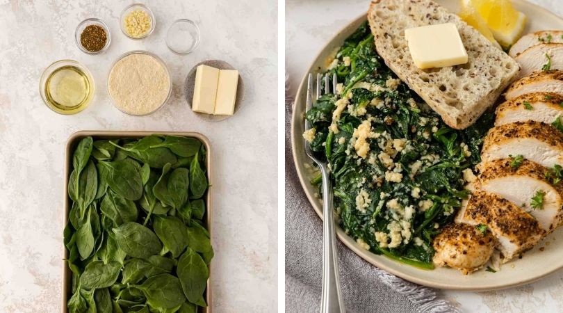 Spinach Parmesan Casserole Recipe - Dinner, then Dessert