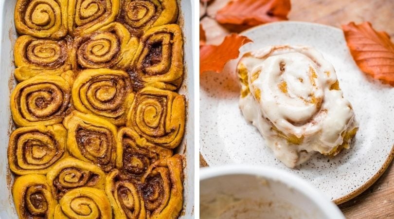 Pumpkin Cinnamon Rolls Recipe - Dinner, then Dessert
