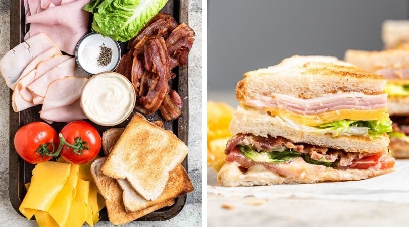 Triple Decker Club Sandwich Recipe - Dinner, then Dessert