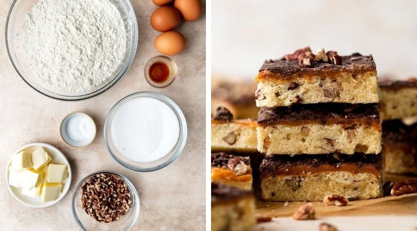 Turtle Cookie Bars Recipe - Dinner, then Dessert