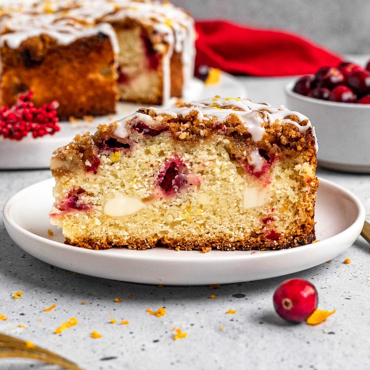 Cranberry Cream Cheese Coffee Cake Recipe - Dinner, then Dessert
