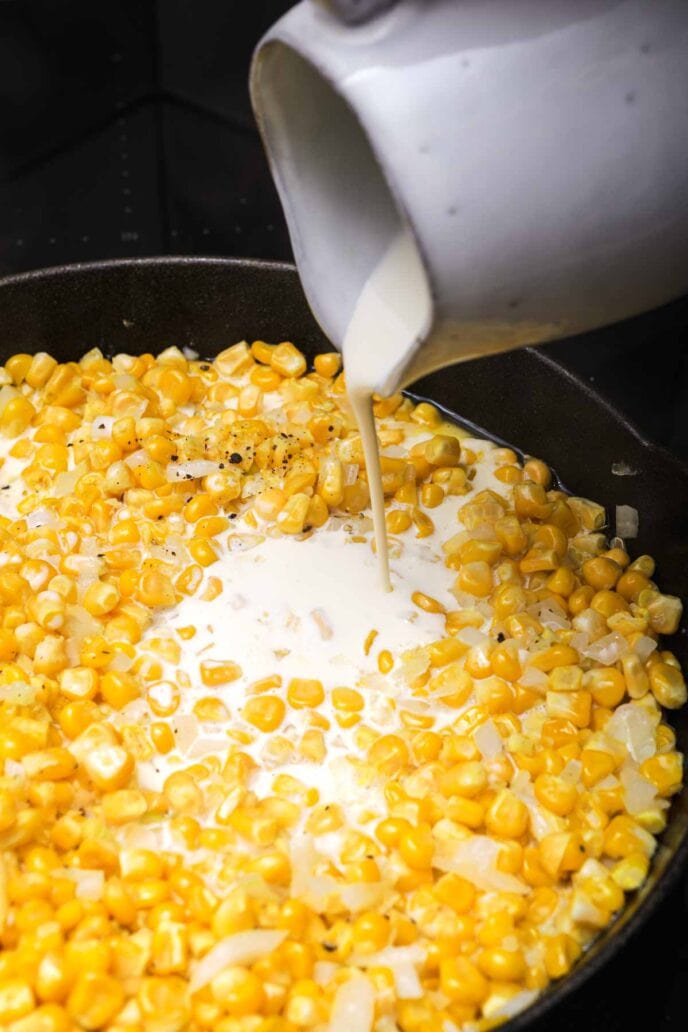 Quick & Easy Creamed Corn Recipe - Dinner, then Dessert