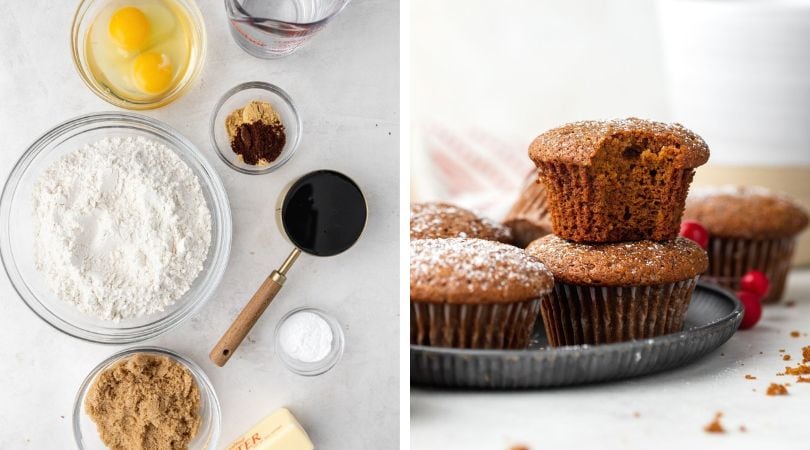 Easy Gingerbread Muffins Recipe - Dinner, then Dessert