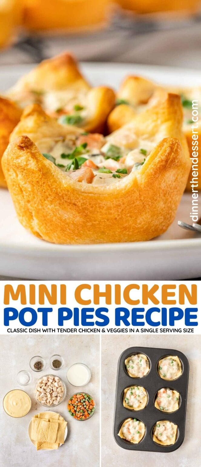 Mini Chicken Pot Pies Recipe - Dinner, then Dessert