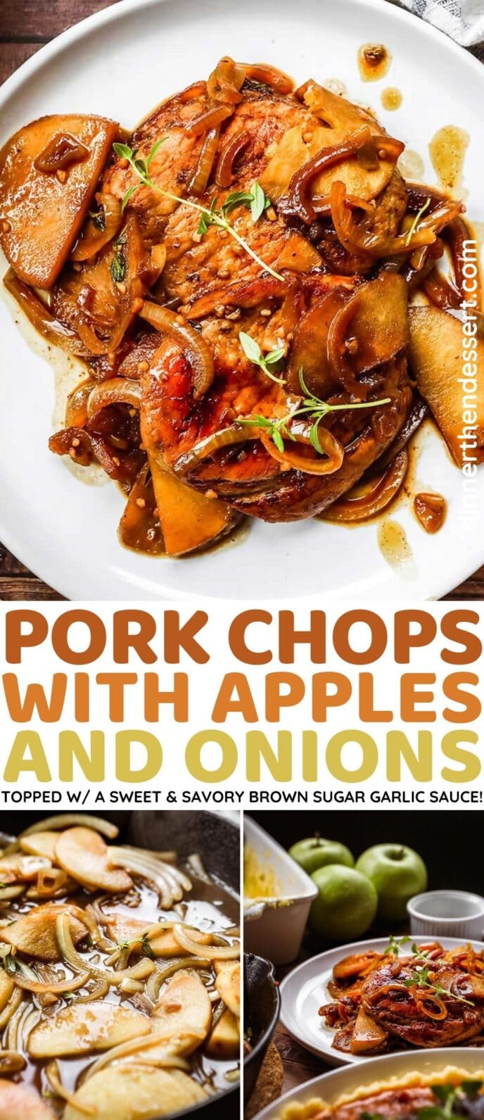 Delicious Pork Chops with Apples and Onions Recipe [VIDEO]- Dinner ...