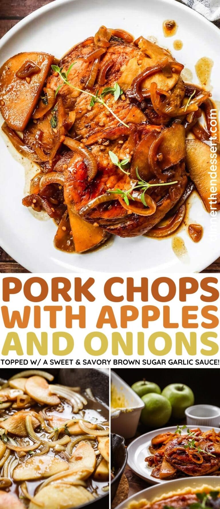 Delicious Pork Chops with Apples and Onions Recipe [VIDEO]- Dinner ...