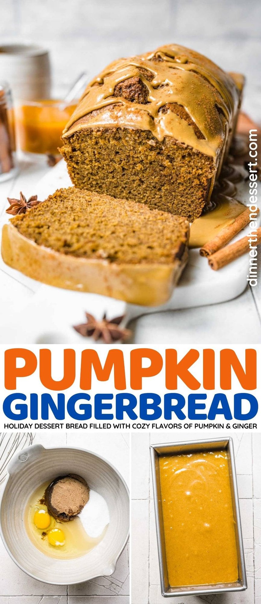 Homemade Pumpkin Gingerbread Recipe - Dinner, then Dessert