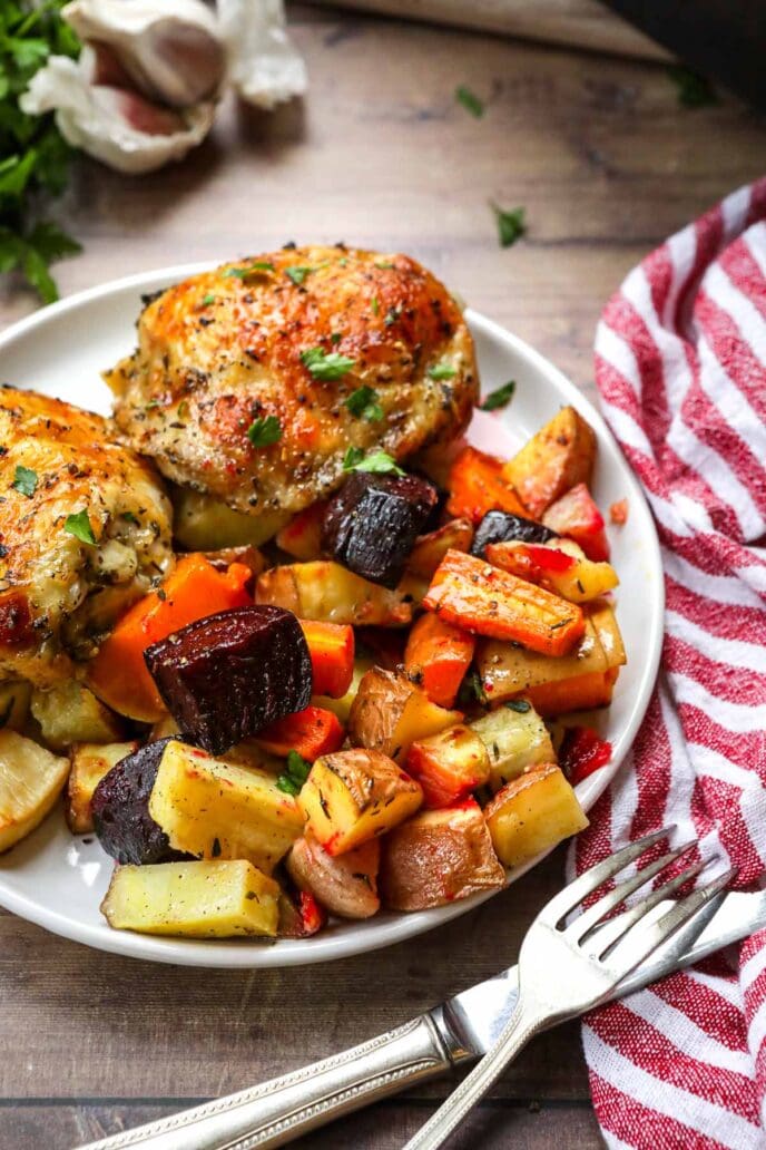 Roasted Winter Vegetables Recipe - Dinner, then Dessert