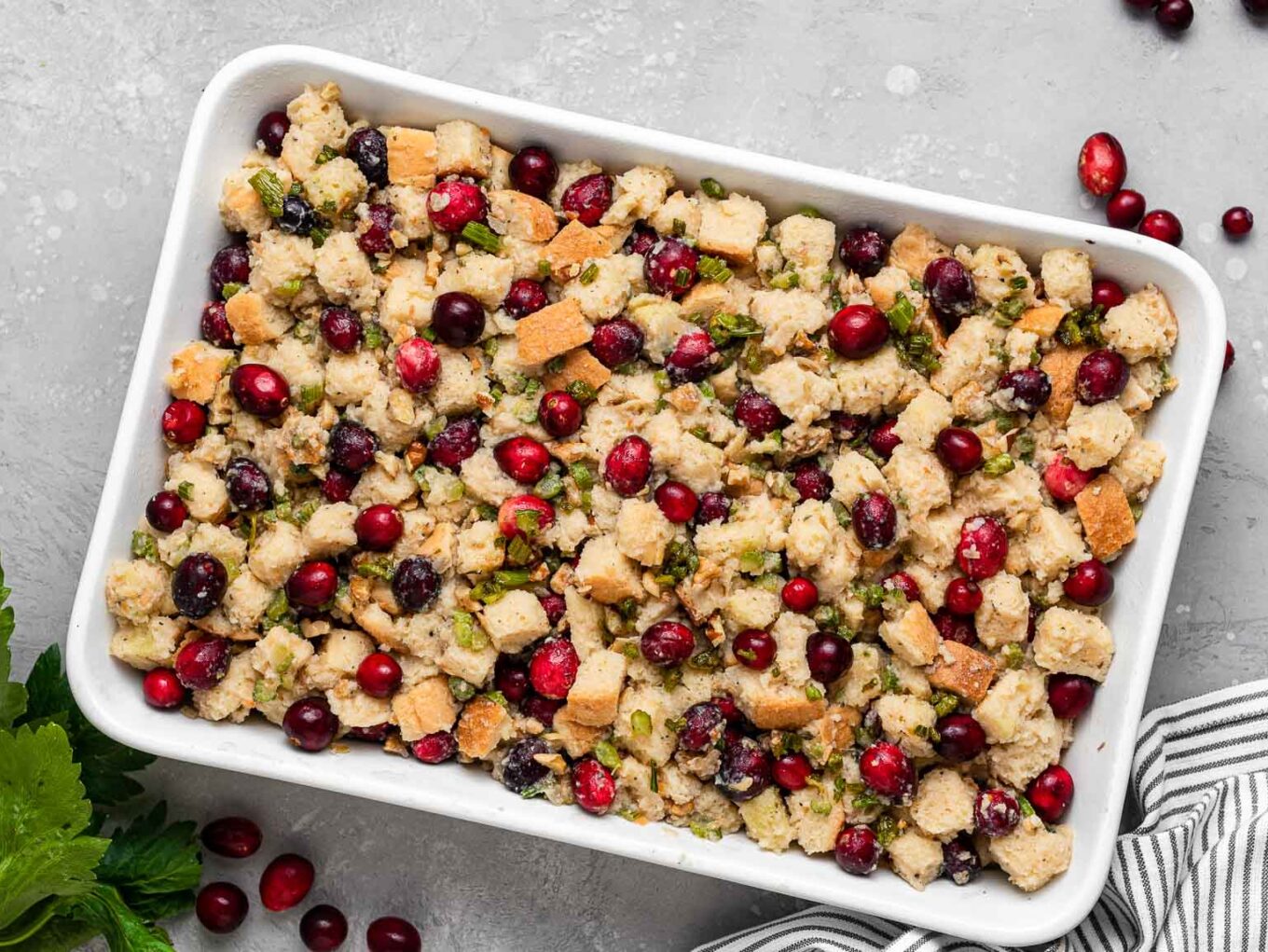 Cranberry Walnut Stuffing Recipe - Dinner, then Dessert