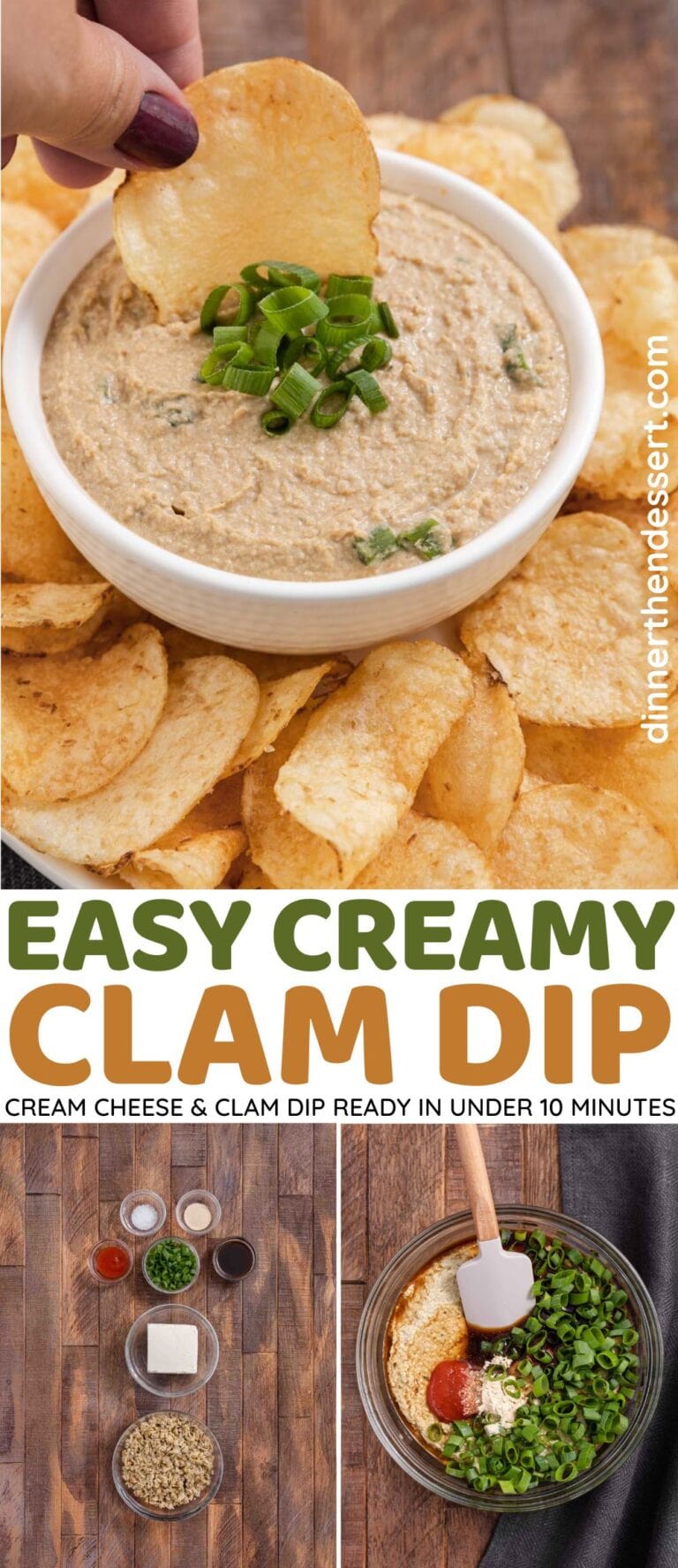 Creamy Clam Dip Recipe - Dinner, then Dessert