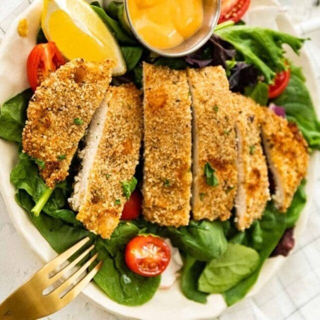 Easy Crispy Breaded Chicken Recipe - Dinner, then Dessert