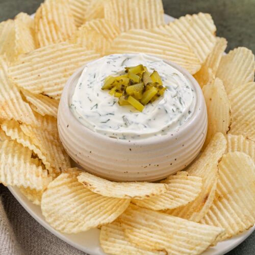 Quick and Easy Dill Pickle Dip Recipe - Dinner, then Dessert