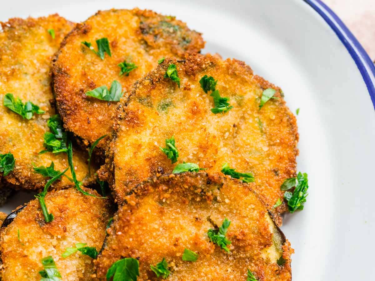 Easy Fried Eggplant Recipe - Dinner, then Dessert