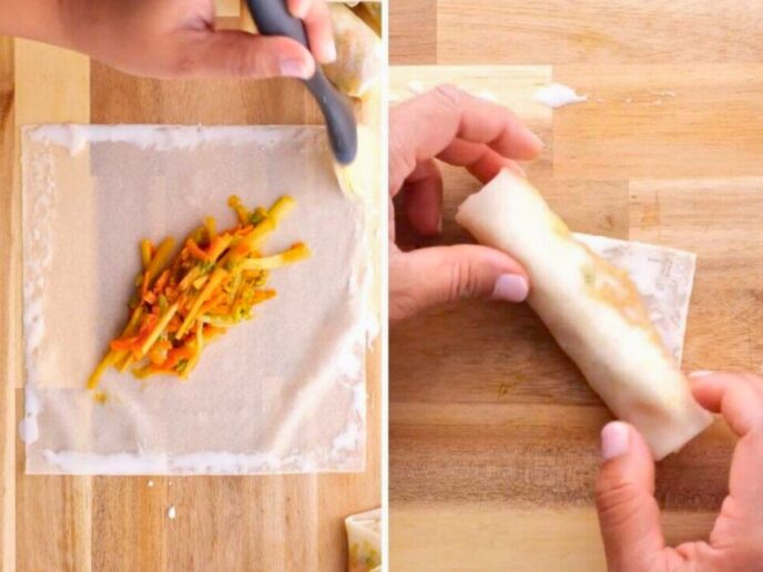 Spring Rolls Recipe - Dinner, then Dessert