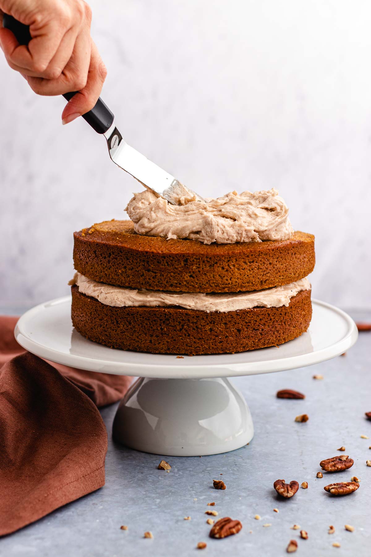 Delicious Pumpkin Layer Cake Recipe - Dinner, then Dessert