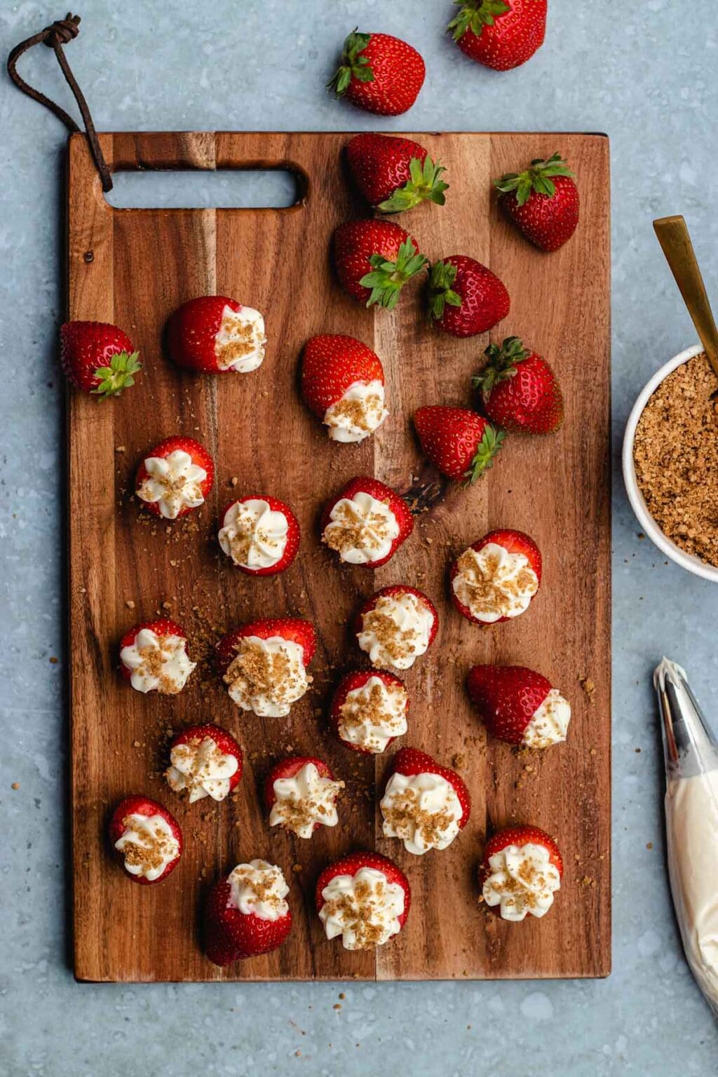 Easy Cheesecake Stuffed Strawberries Recipe - Dinner, then Dessert