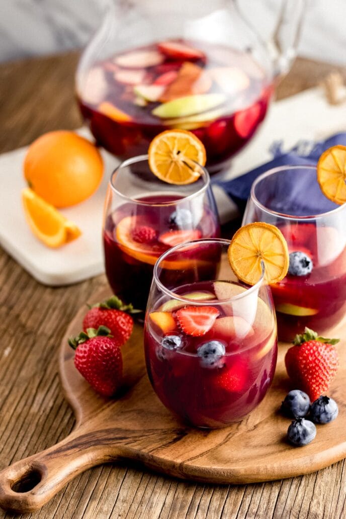 Sangria Recipe - Dinner, then Dessert