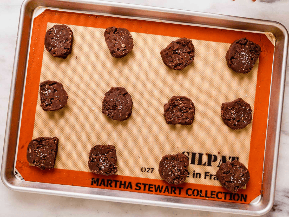 Salted Double Chocolate Shortbread Cookies Recipe - Dinner, then Dessert