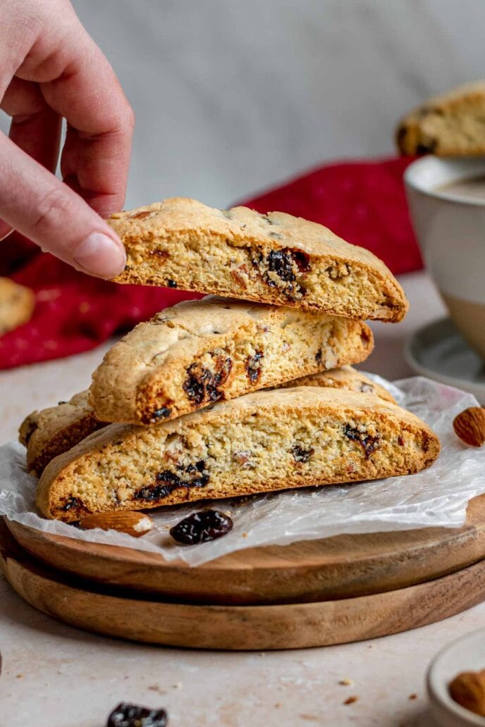Cherry Almond Biscotti Recipe - Dinner, then Dessert