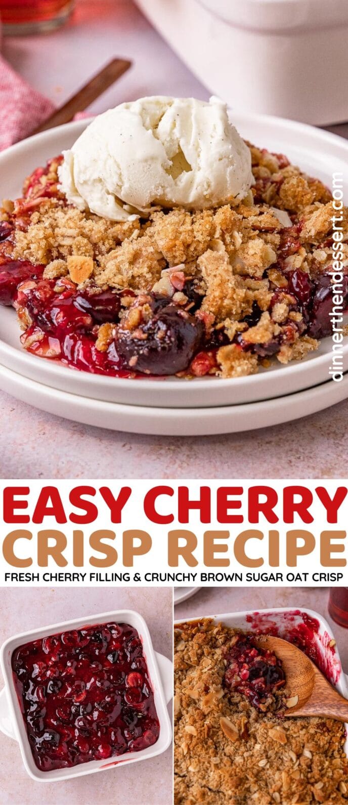 Cherry Crisp Recipe - Dinner, then Dessert