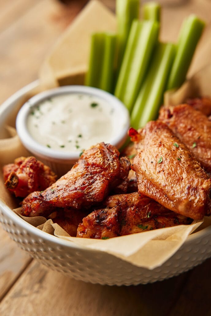 Grilled Chicken Wings Recipe - Dinner, then Dessert