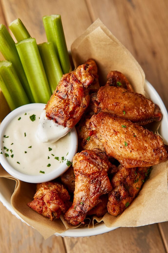 Grilled Chicken Wings Recipe - Dinner, then Dessert