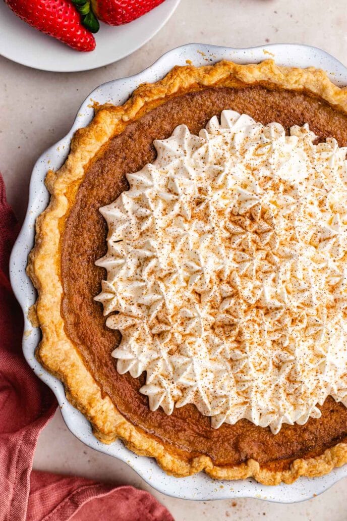 Old Fashioned Custard Pie Recipe - Dinner, then Dessert