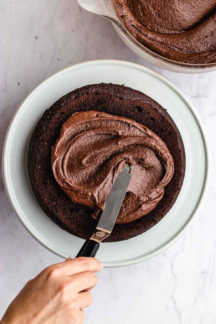 Easy Dark Chocolate Frosting Recipe - Dinner, then Dessert