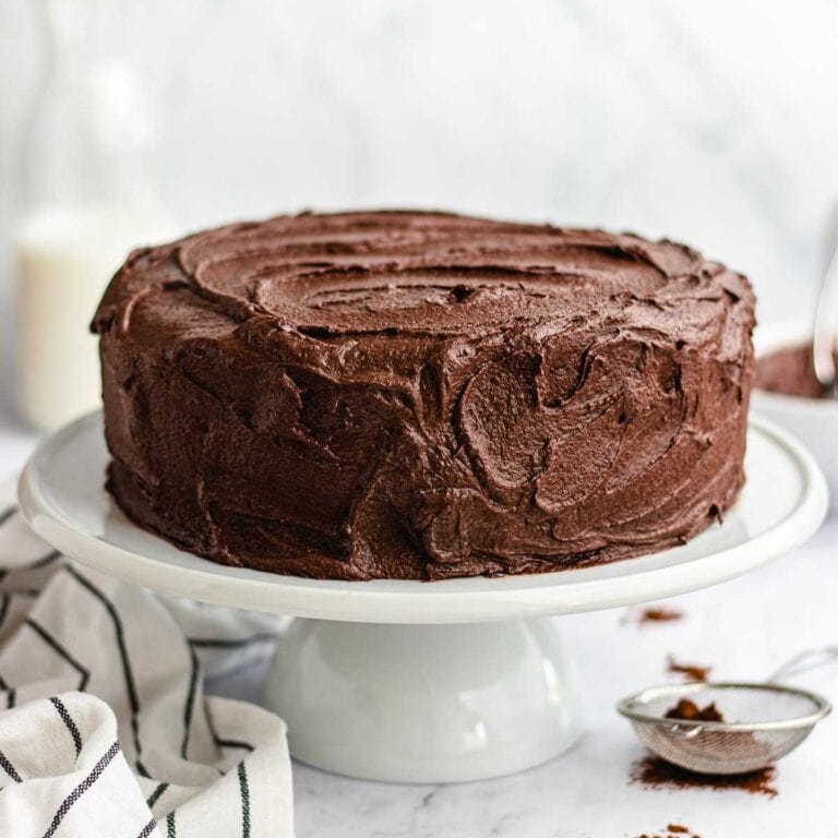 Easy Dark Chocolate Frosting Recipe - Dinner, then Dessert