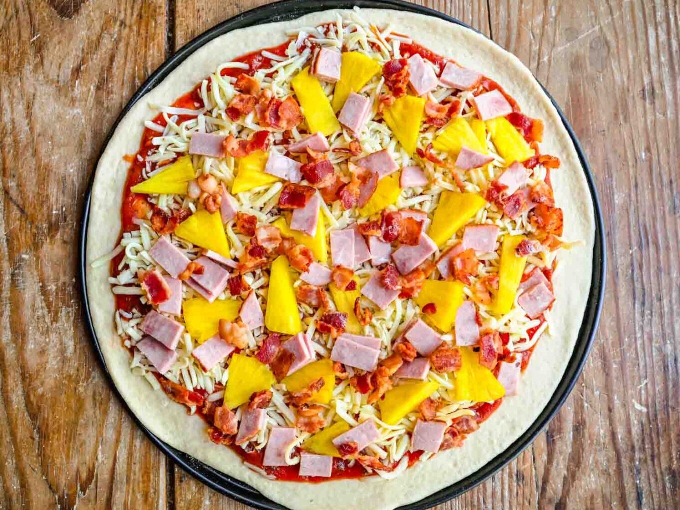 Homemade Hawaiian Pizza Recipe - Dinner, then Dessert