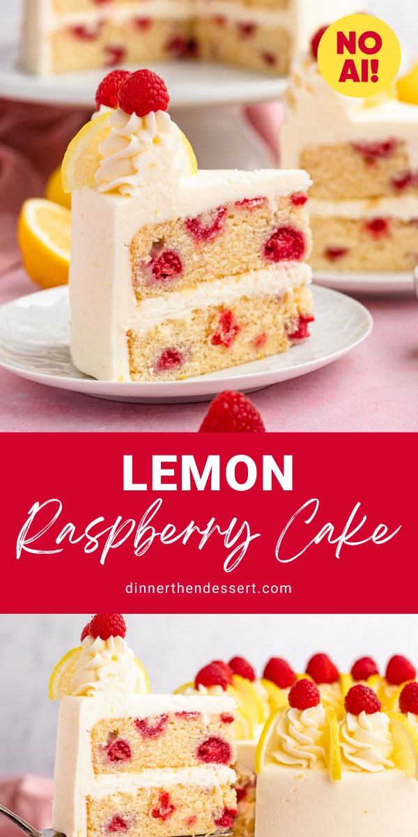Beautiful Lemon Raspberry Cake Recipe - Dinner, then Dessert