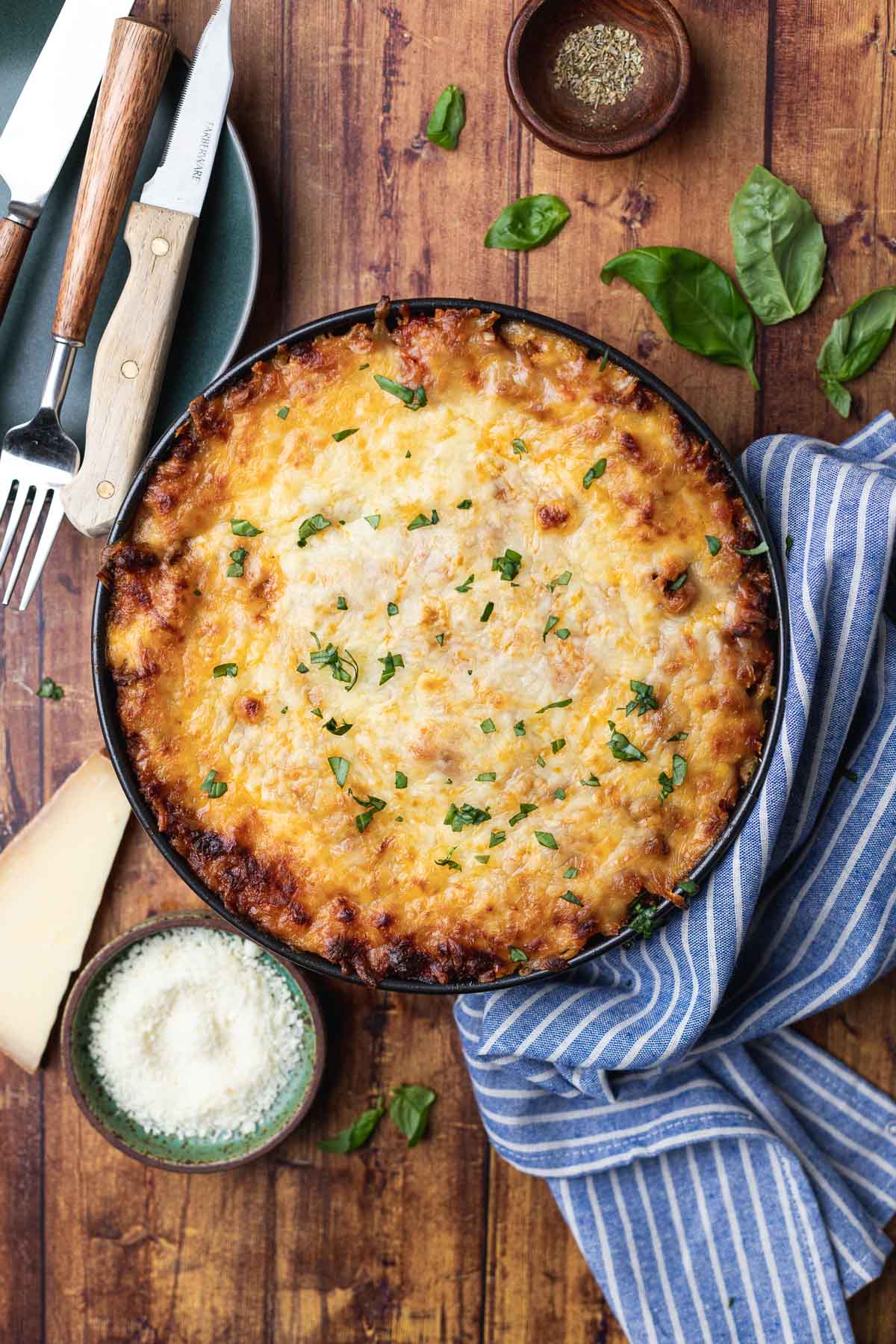 Easy Spaghetti Pie Recipe - Dinner, then Dessert