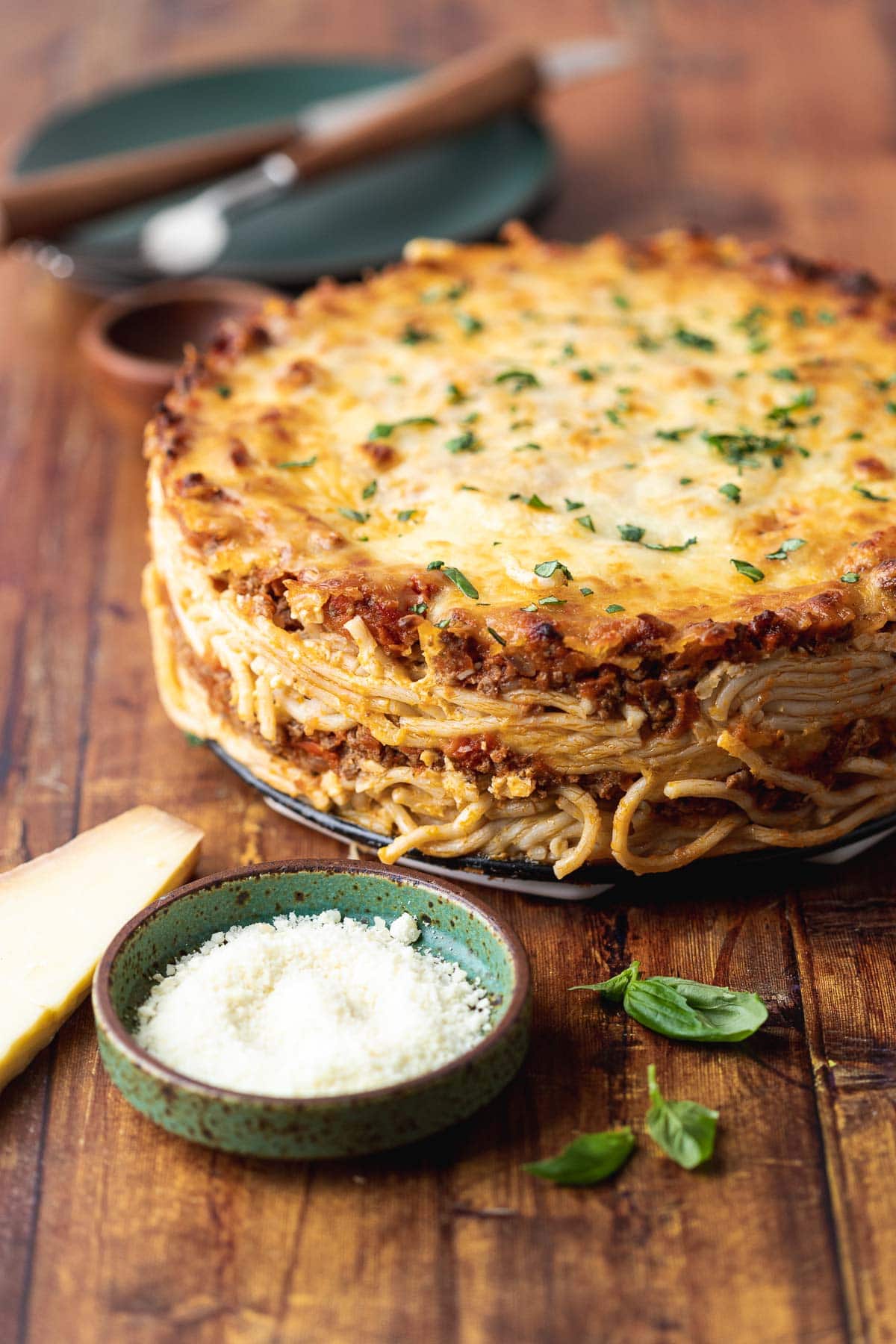 Easy Spaghetti Pie Recipe - Dinner, then Dessert