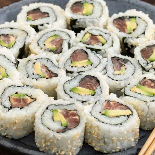 Spicy Tuna Rolls Recipe - Dinner, then Dessert