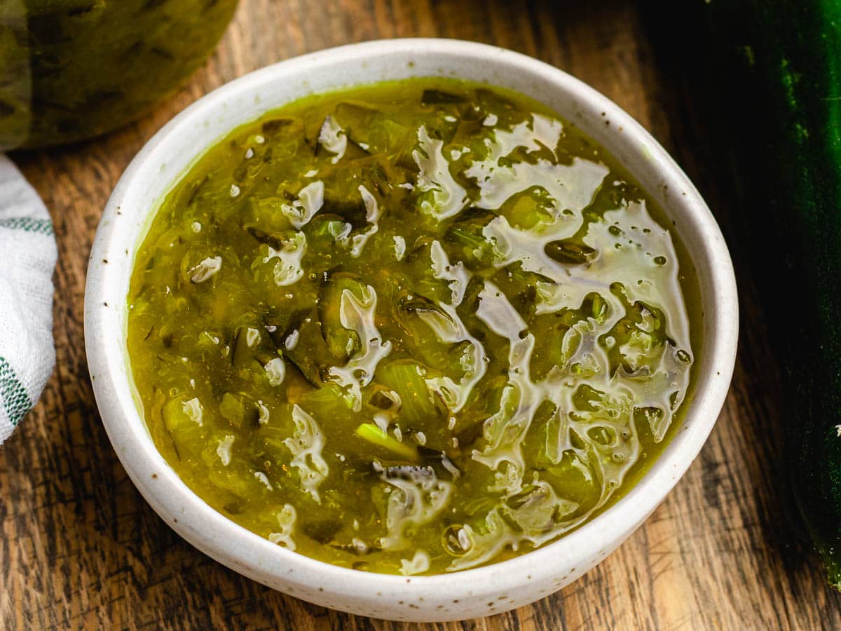 Easy Sweet Pickle Relish Recipe - Dinner, then Dessert