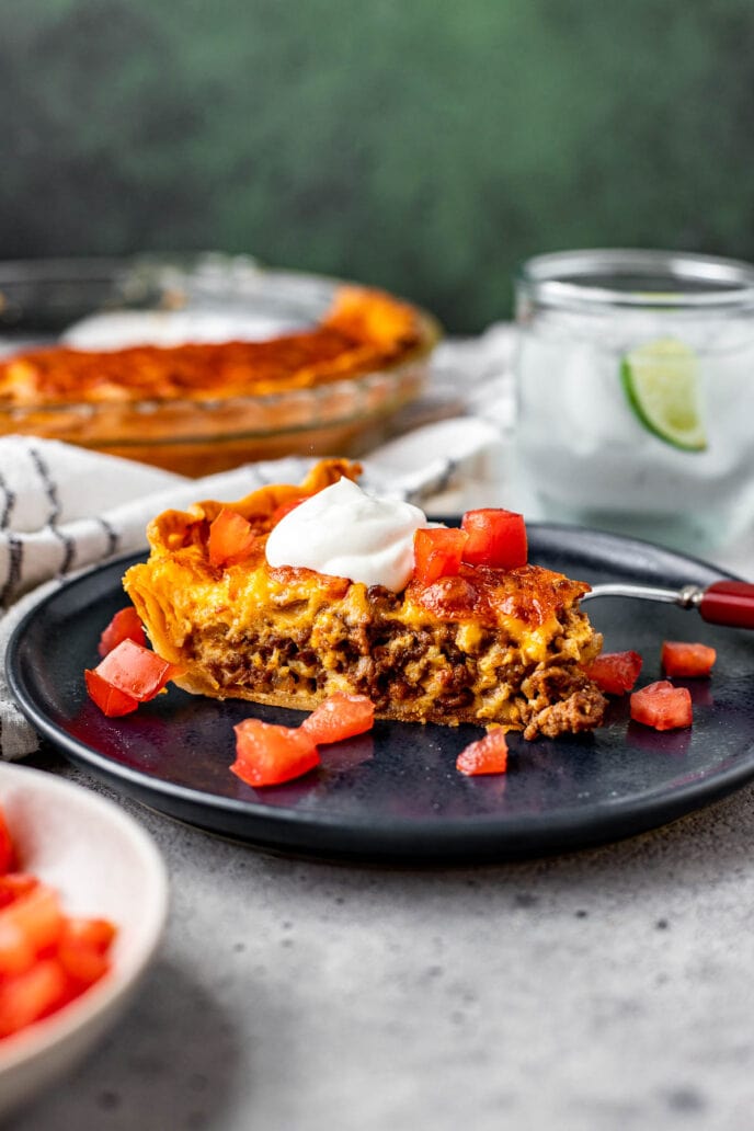 Taco Pie Recipe - Dinner, then Dessert