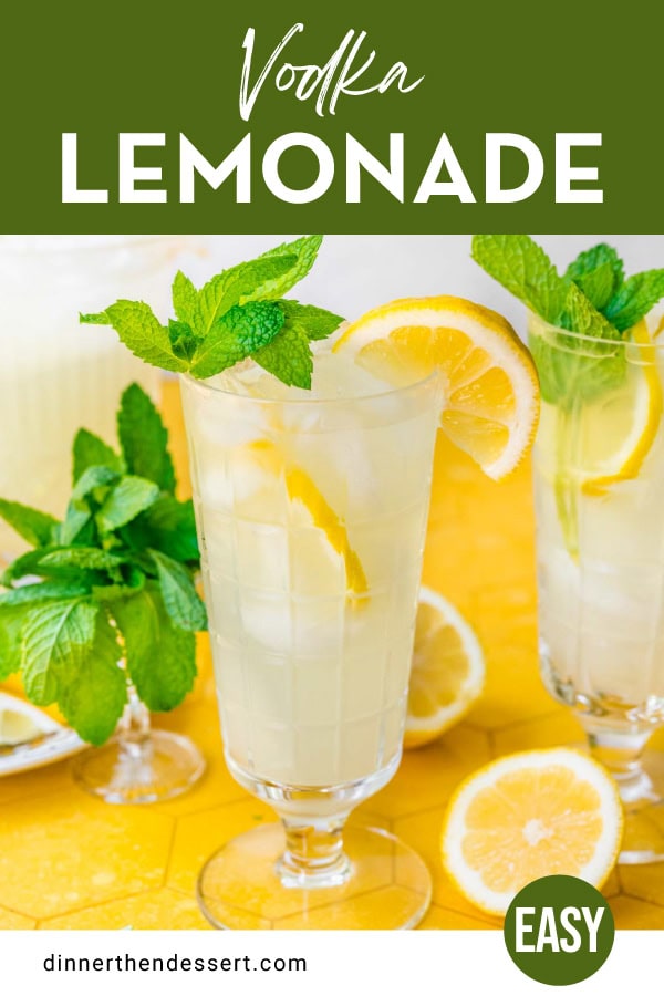 Vodka Lemonade - Dinner, then Dessert