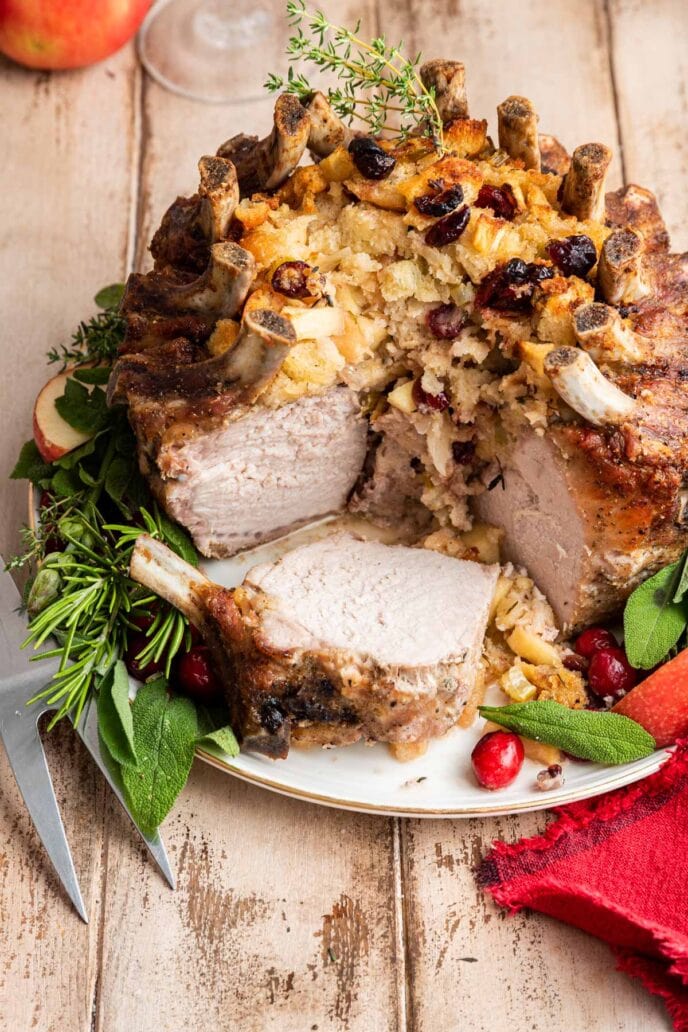 Crown Pork Roast Recipe - Dinner, then Dessert