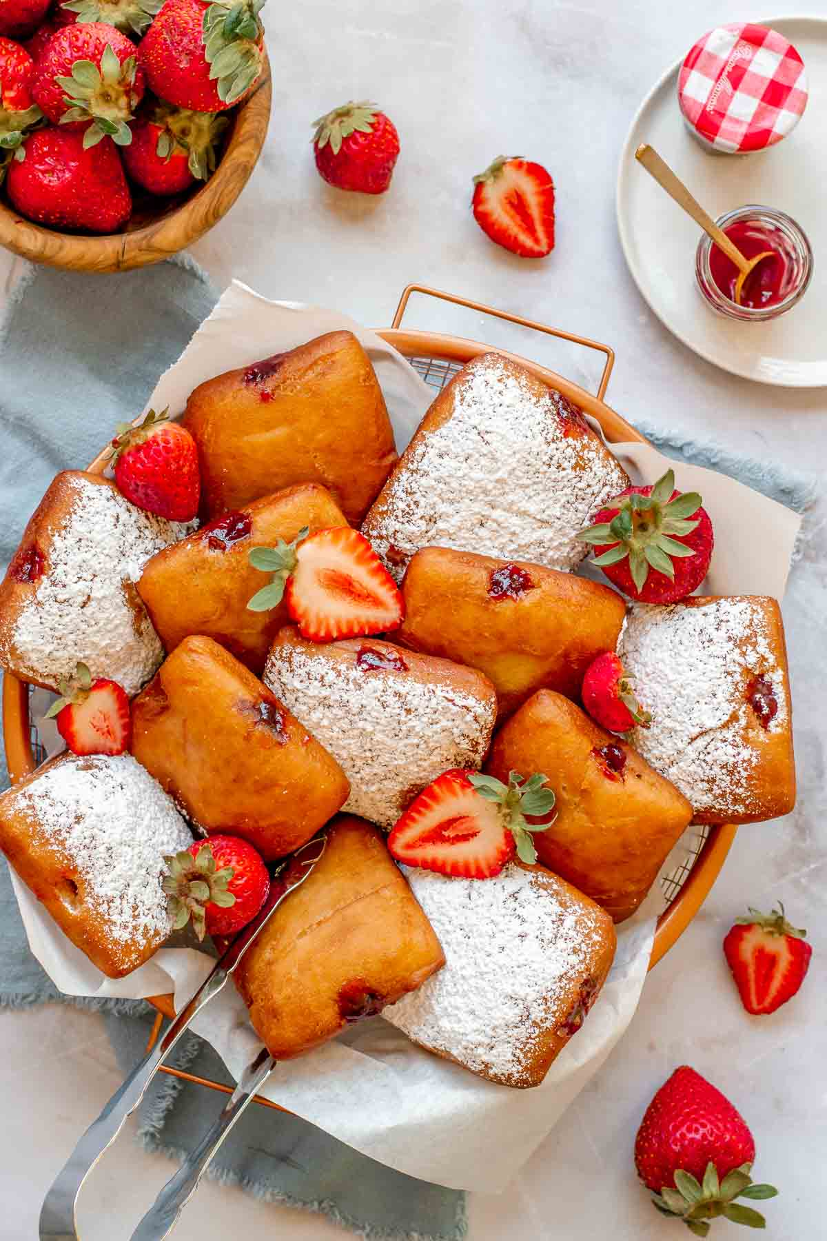 Traditional Hanukkah Sufganiyot Donuts Recipe - Dinner, then Dessert